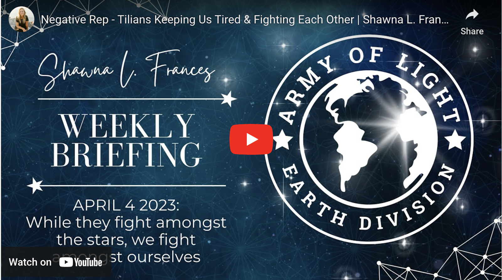 Weekly Briefings - Shawna L. Frances